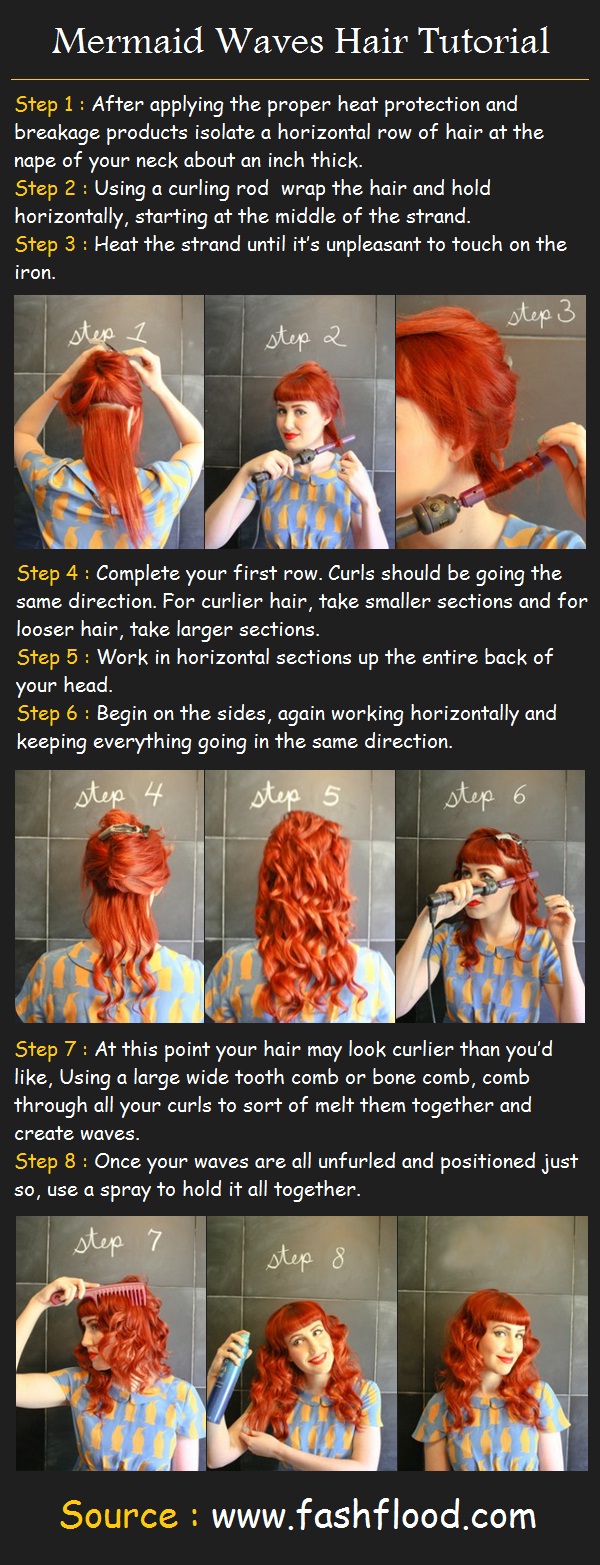 Mermaid Waves Hair Tutorial | Pinterest Tutorials