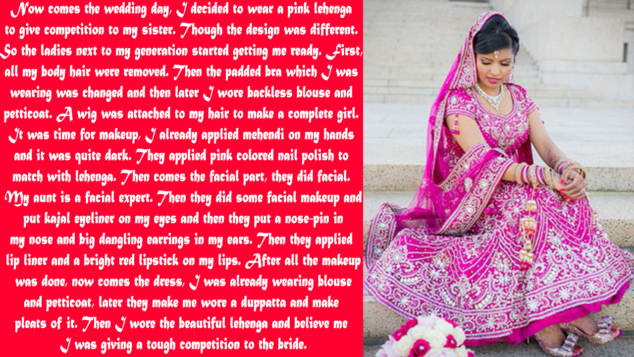 Boy to Girl Transformation : Wedding Seory