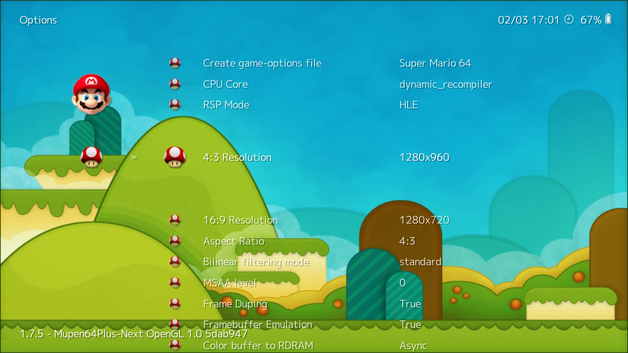 RetroArch N64の高速化＆画質をよくする方法