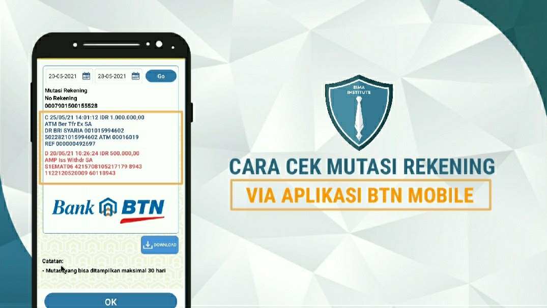 4 Cara Cek Mutasi Rekening Di Mobile Banking BTN | BTN Mobile ...