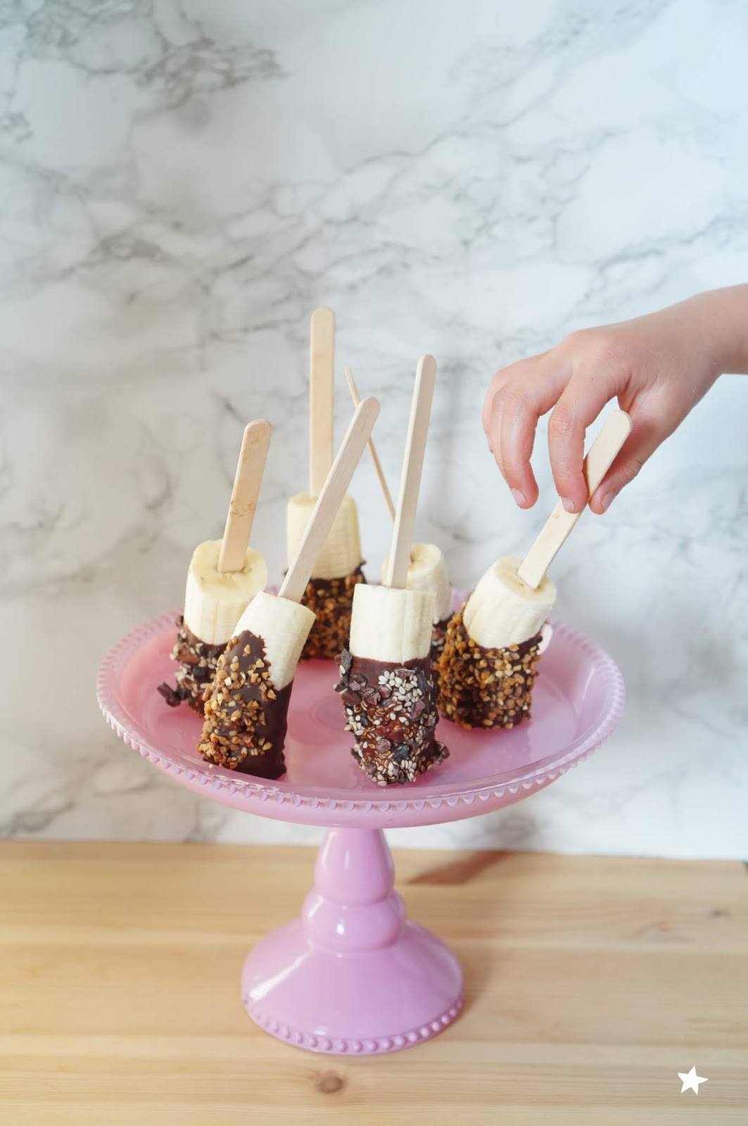 Farine d'étoiles: Bâtonnets banane-chocolat and co (dessert, vegan)