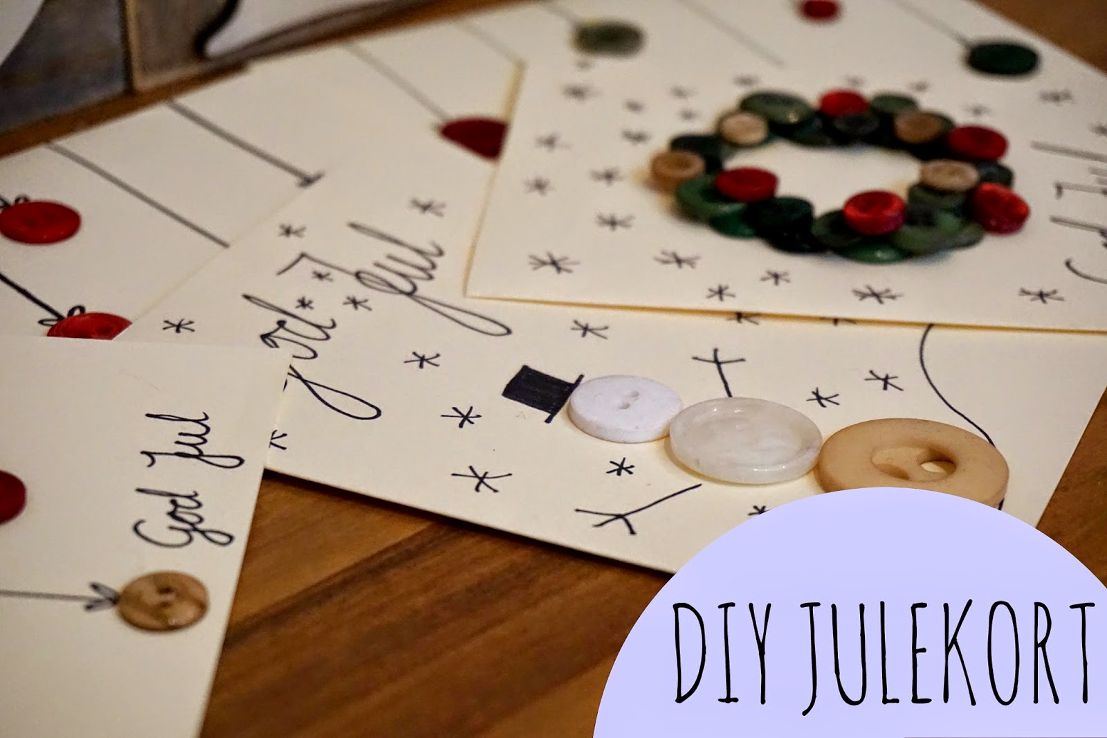 DIY julekort - smågodt