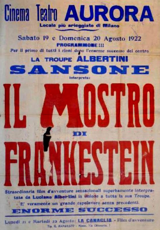 Frankensteinia: The Frankenstein Blog: The Posters of Frankenstein : Il ...