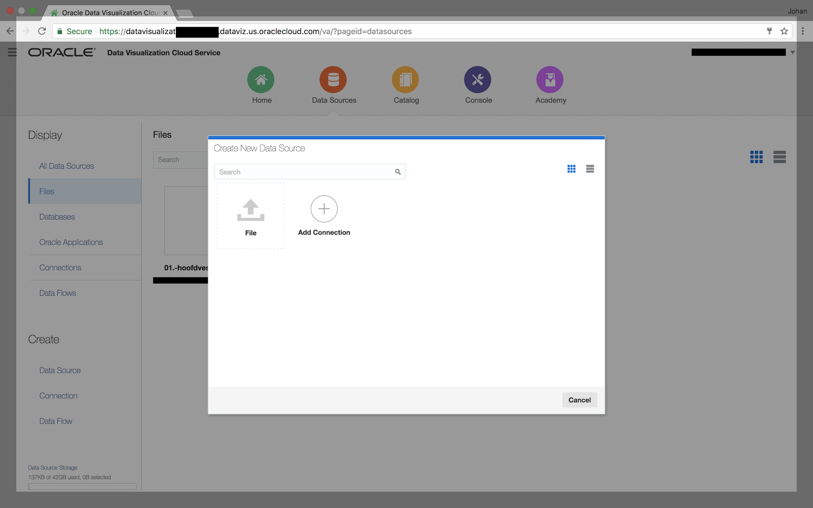 Johan Louwers - Tech blog: Oracle Data Visualization Cloud Service ...