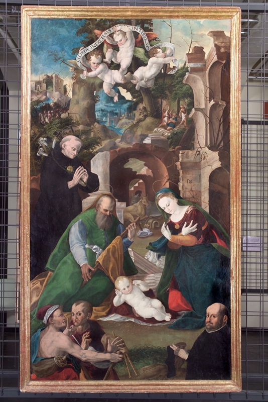 The Nativity With St. Nichols From Tolentino (Simone De Magistris)