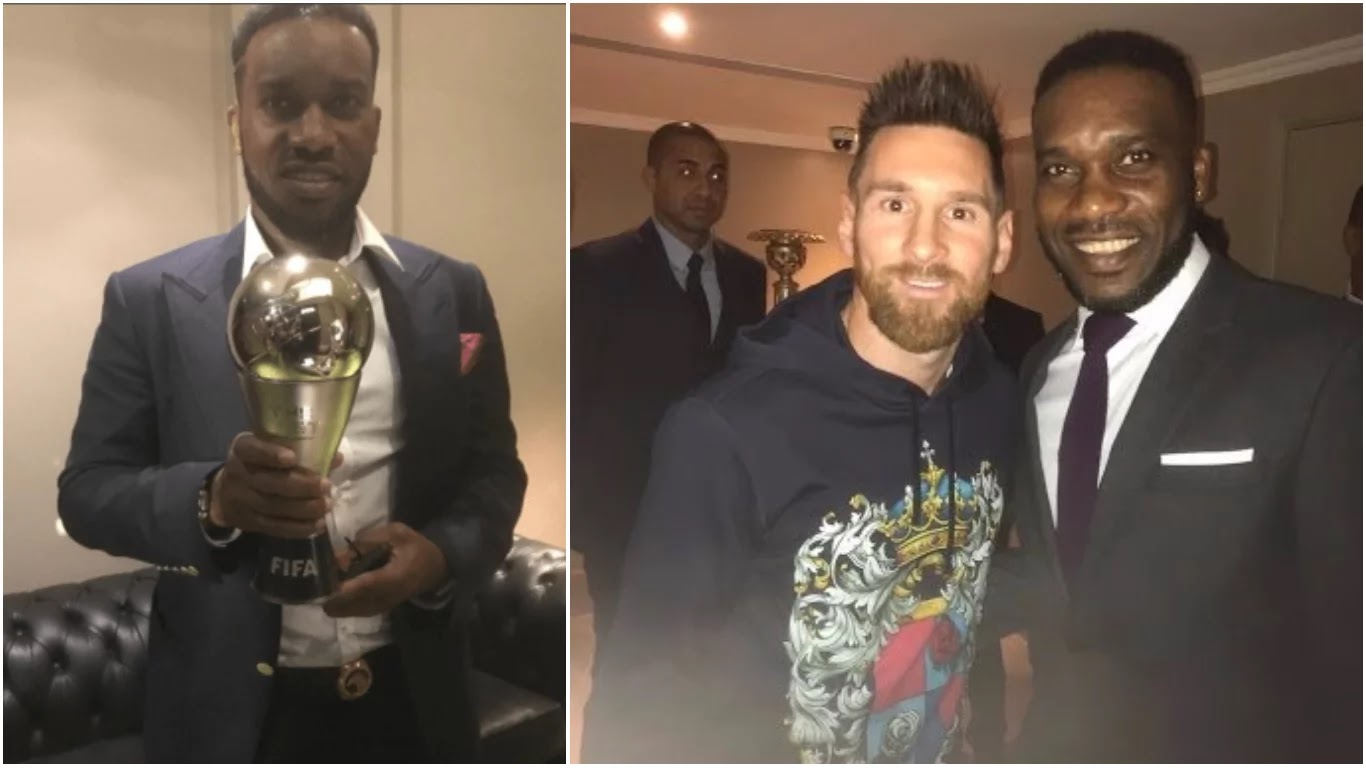 Health, News and Entertainment: Lionel Messi and Jay Jay Okocha having ...