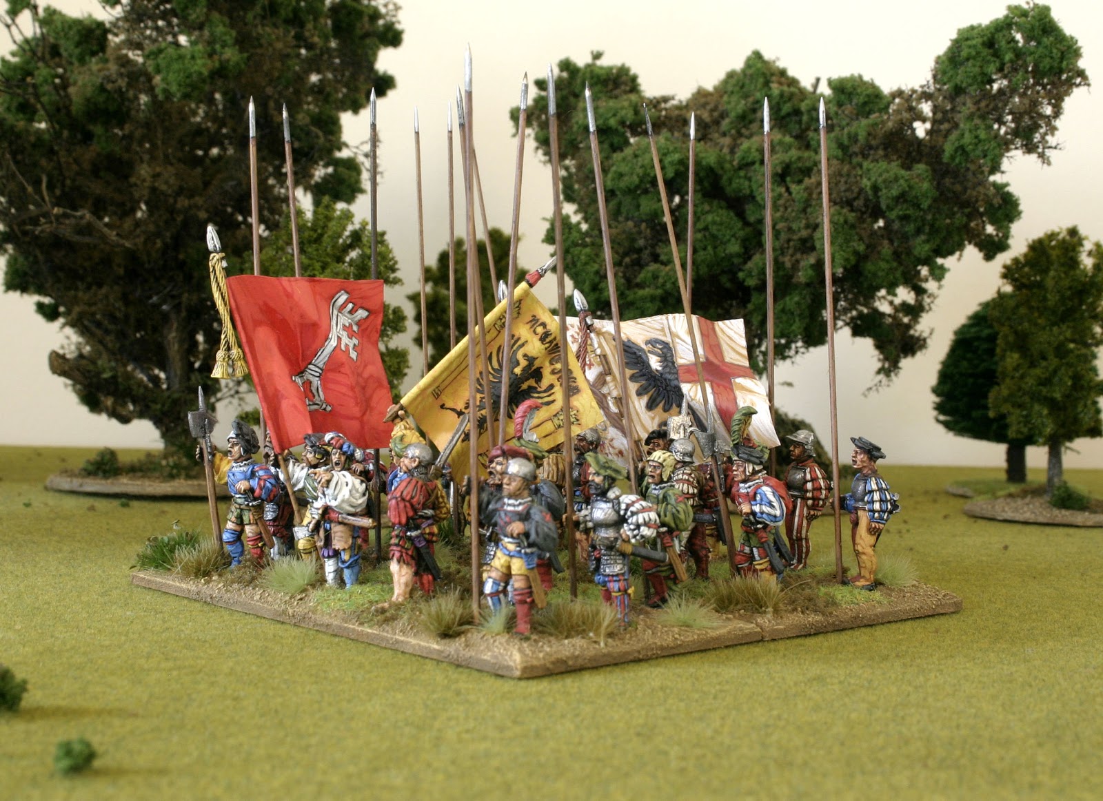 Painting Landsknechts: Basing Landsknecht Pike
