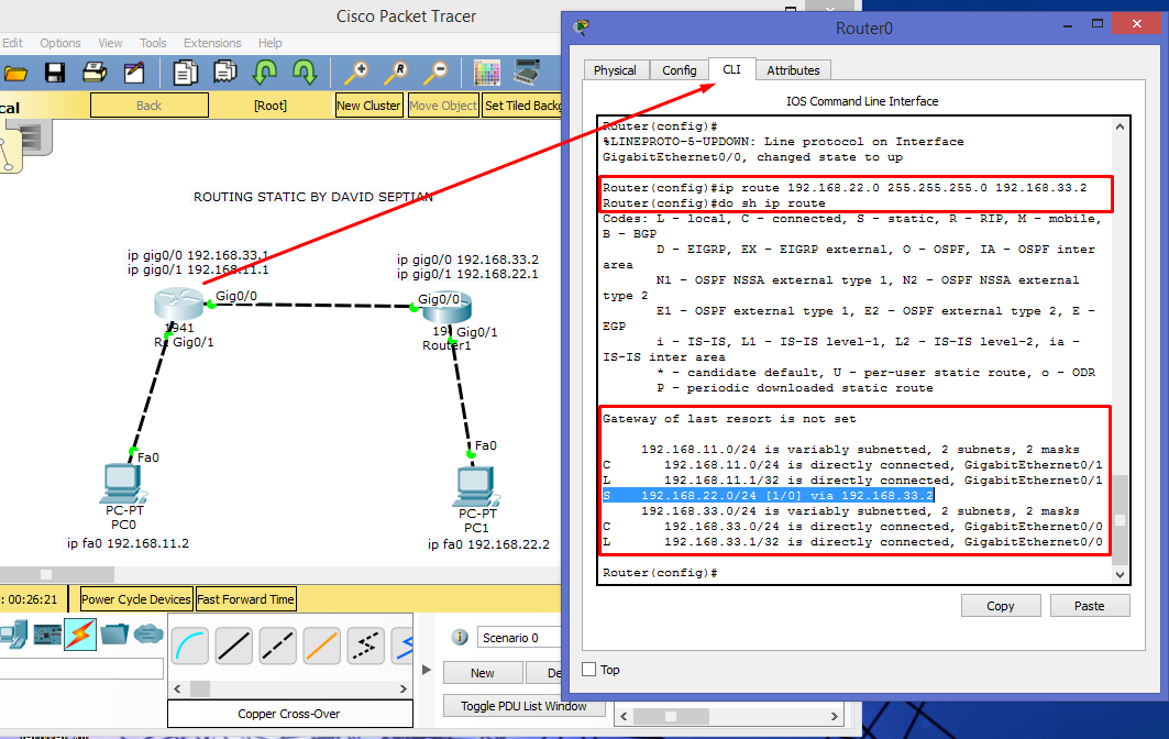 SETTING ROUTING STATIC PADA ROUTER CISCO ~ dsrtkj