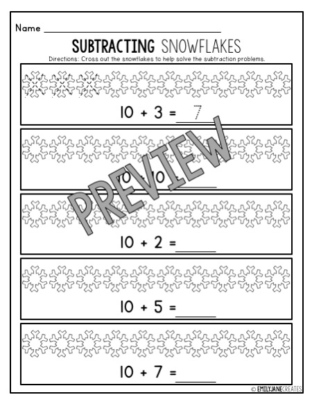 Emily Jane Creates: JANUARY NO PREP KINDERGARTEN PACKET-OVER 100 PAGES!