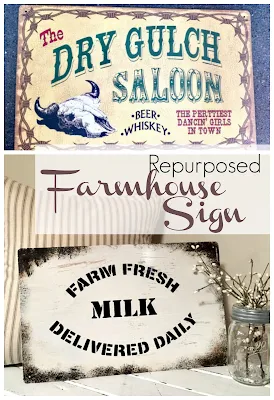 How to Make a Rusty Enamel Farm Fresh Milk Sign