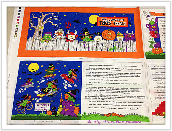 Dainty Cottage: FBPN-004 Halloween Trick or Treats Book Panel