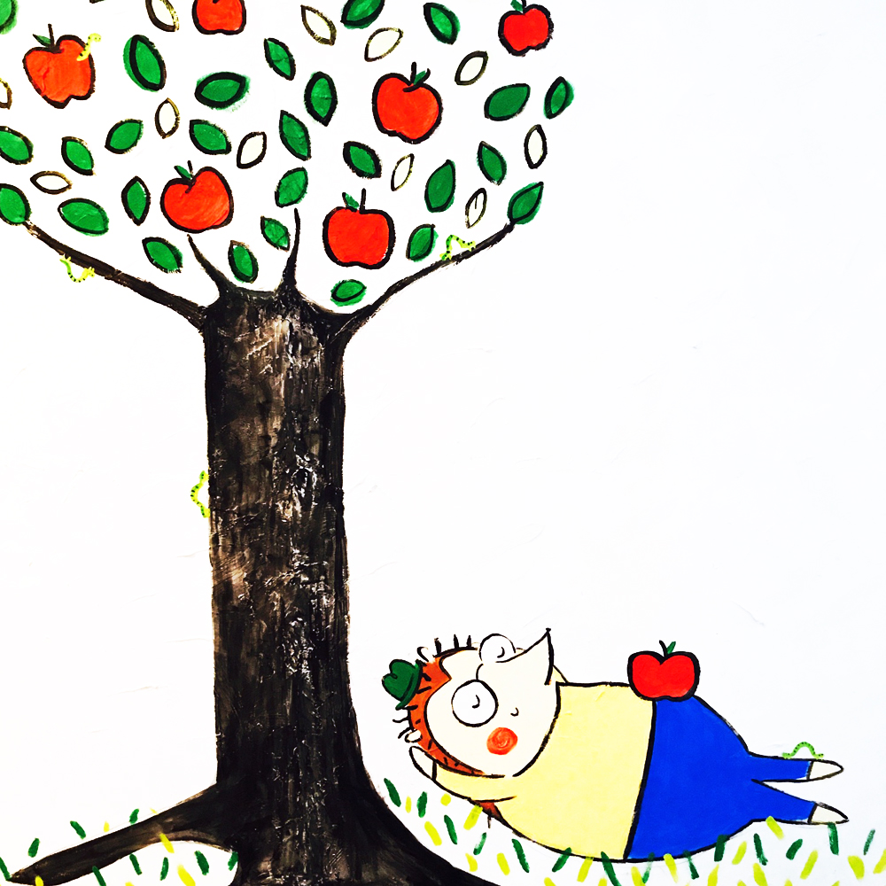 Linzer Lane: Apple Tree Wall Mural