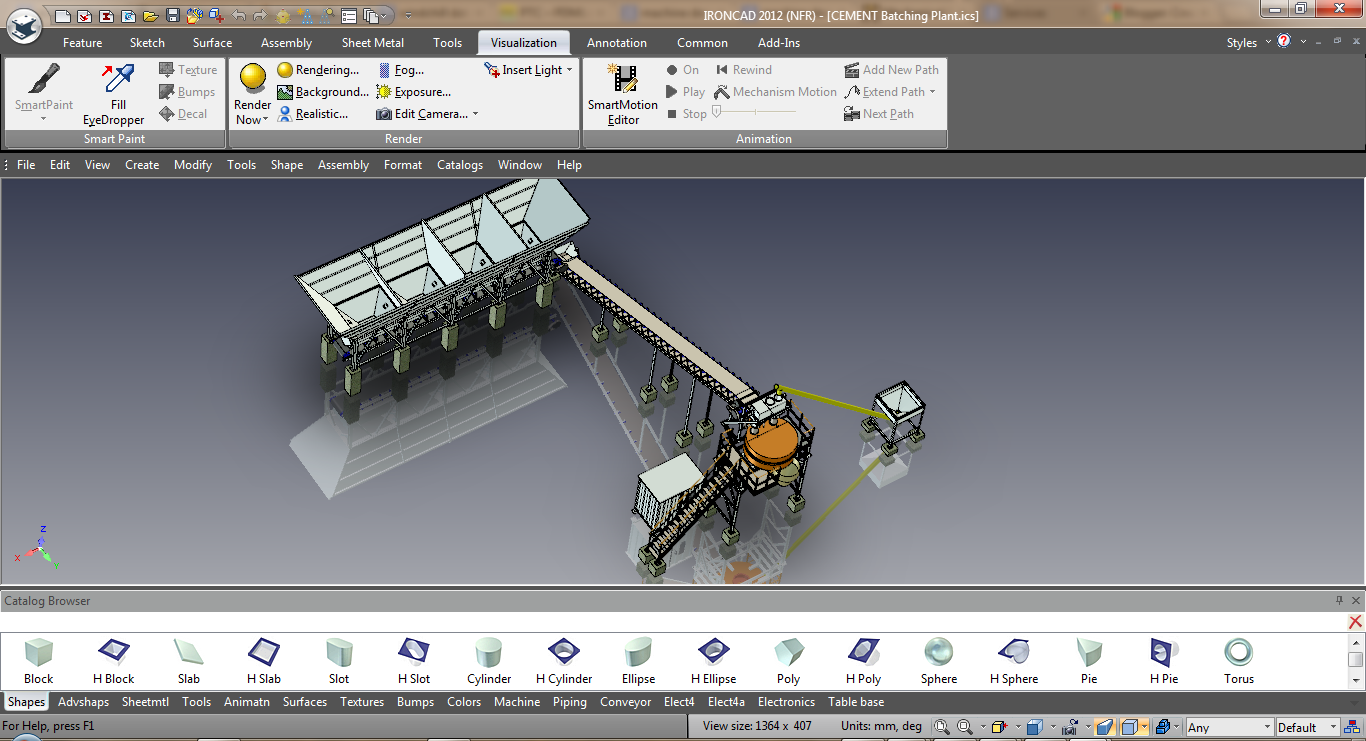 NEXT GENERATION CAD SOLUTIONS - IRONCAD INDIA: CEMENT BATCHING PLANT ...