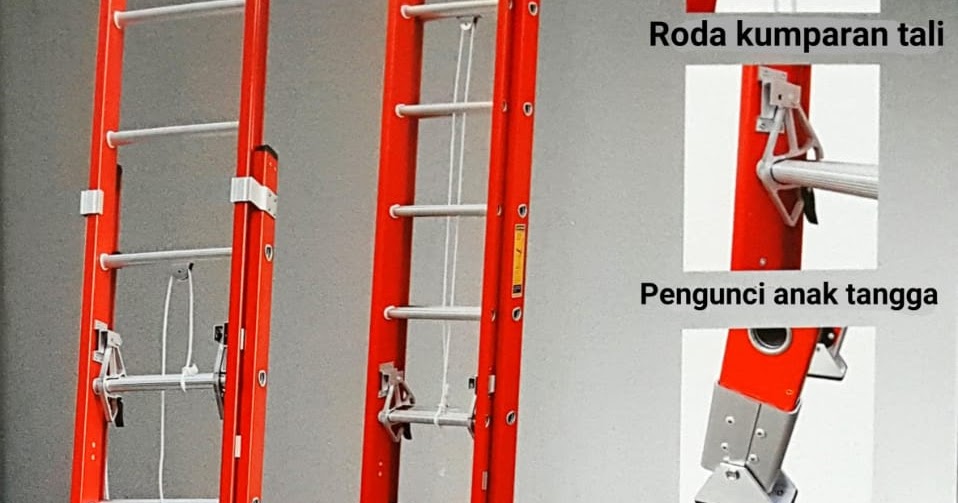 TANGGA ALUMINIUM, TELESKOPIK, dan MULTIFUNGSI: SLIDING FIBERGLASS ...