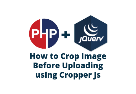 How to Crop Image Before Uploading using Cropper Js - Techs Awesome