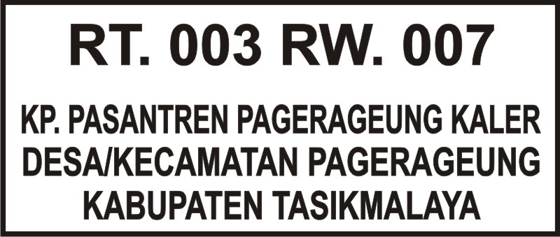 Download Contoh Stempel RT dan RW Format CDR - KARYAKU