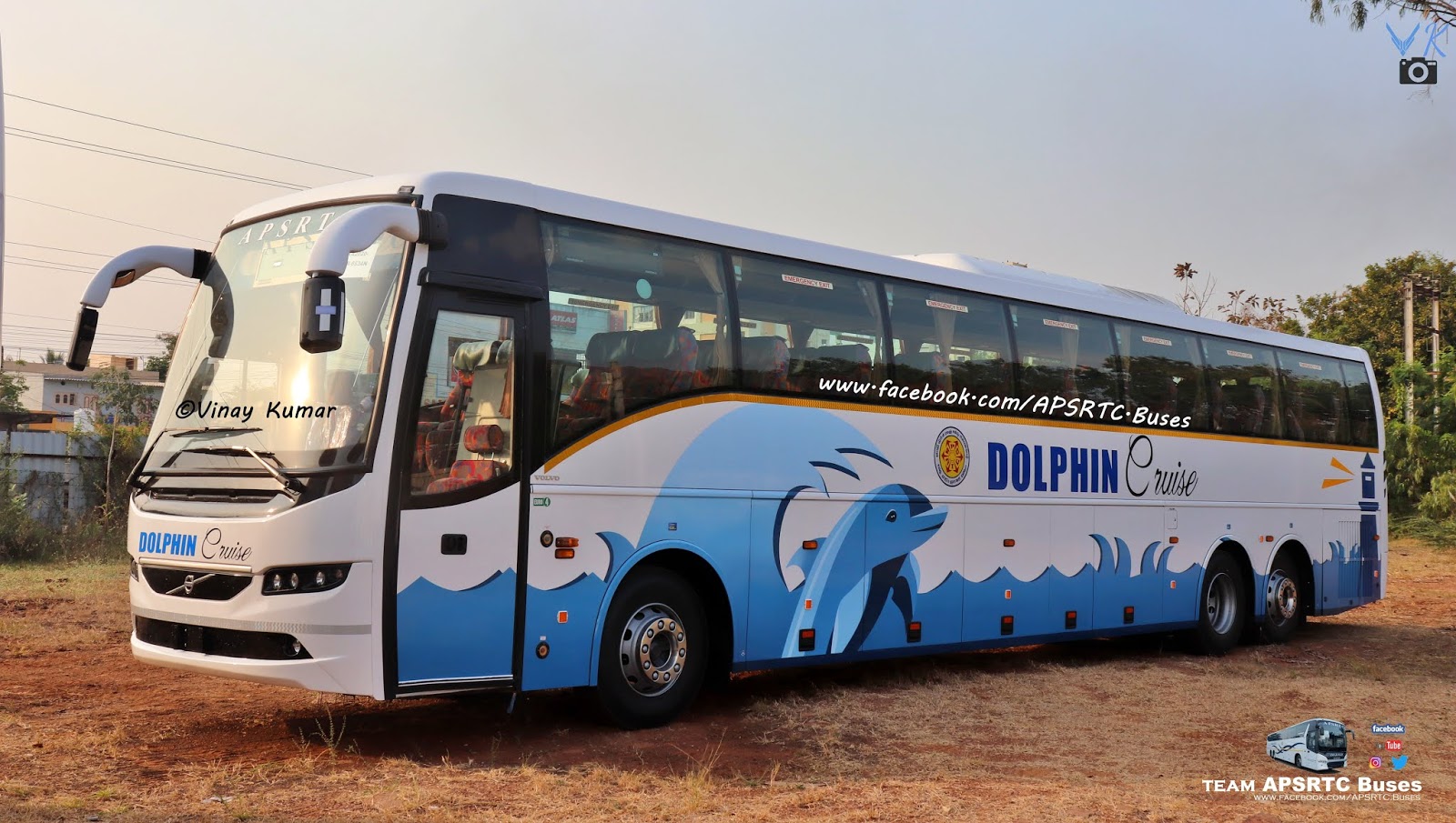 APSRTC DOLPHIN CRUISE BUS | VOLVO B11R 14.5m Multi Axle.