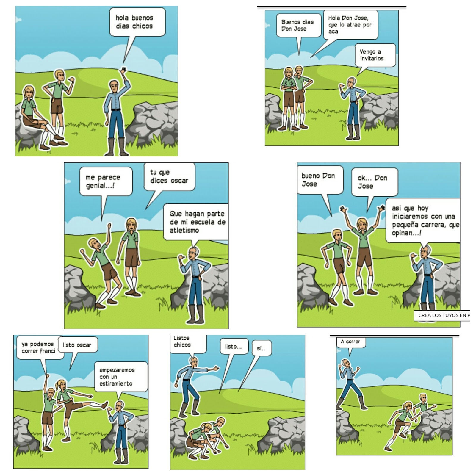 El Deporte Atletismo: Comics