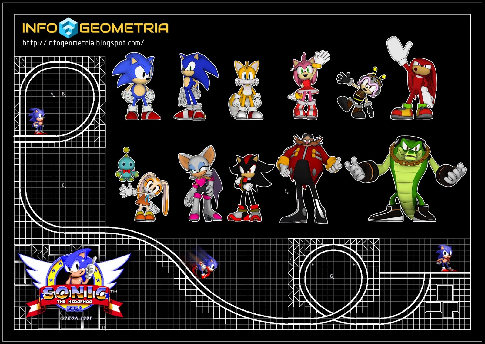 INFOGEOMETRÍA: SONIC THE HEDGEHOG. LEVEL DESIGN