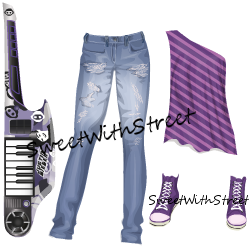 Sweet With Street: Free Justin Bieber Keyboard Guitar + Outfit