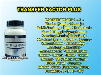 Kunci Kesihatan Anda: 4LIFE TRANSFER FACTOR PLUS ADVANCE