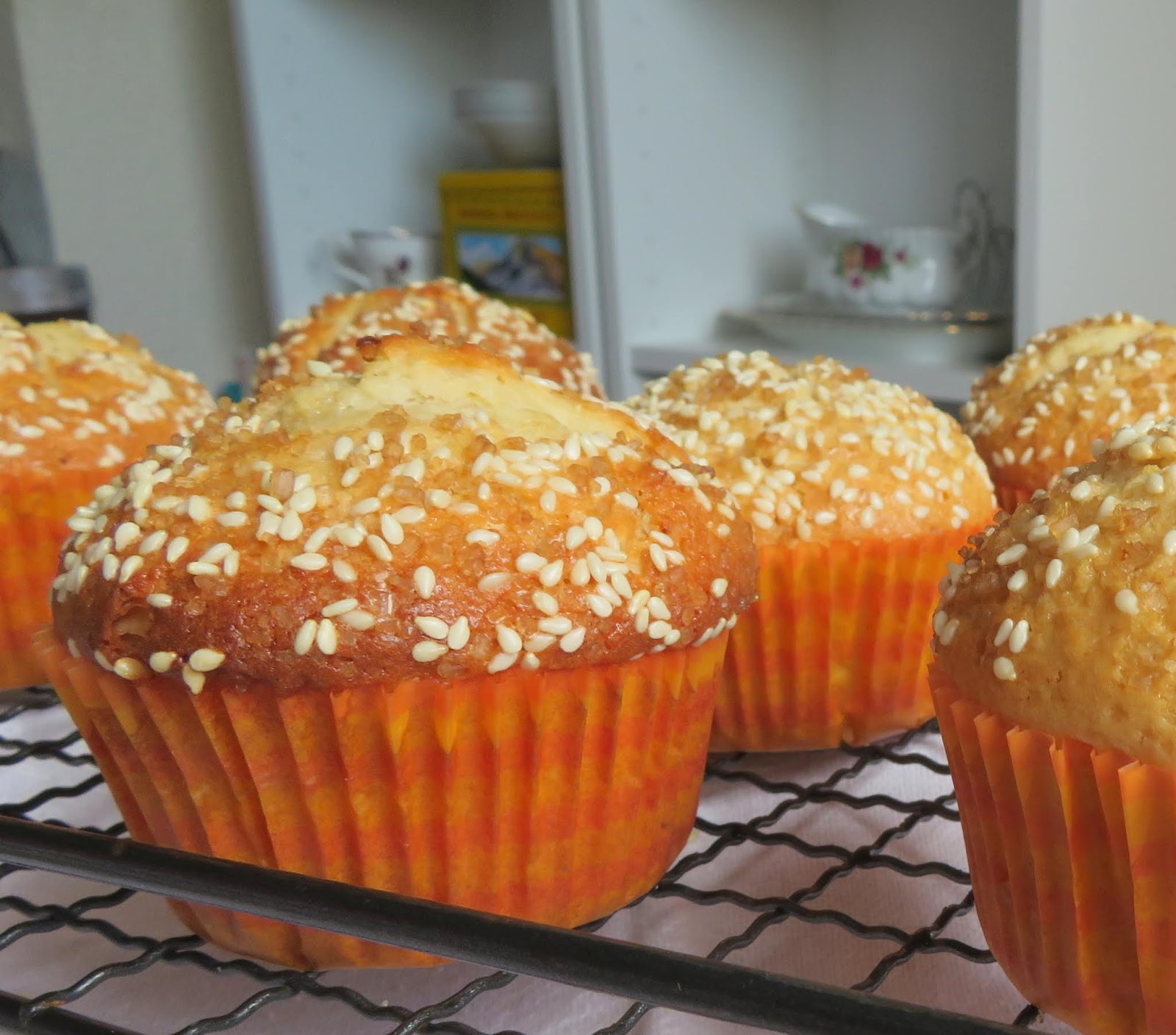 Small Batch Honey, Tahini & Sesame Muffins | The English Kitchen