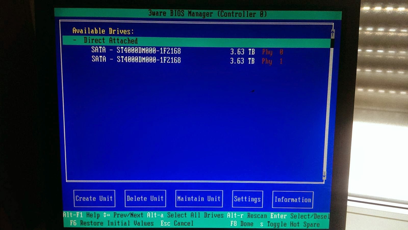 Yannick's Tech Blog: Upgrading the firmware on a 3ware 6950SE