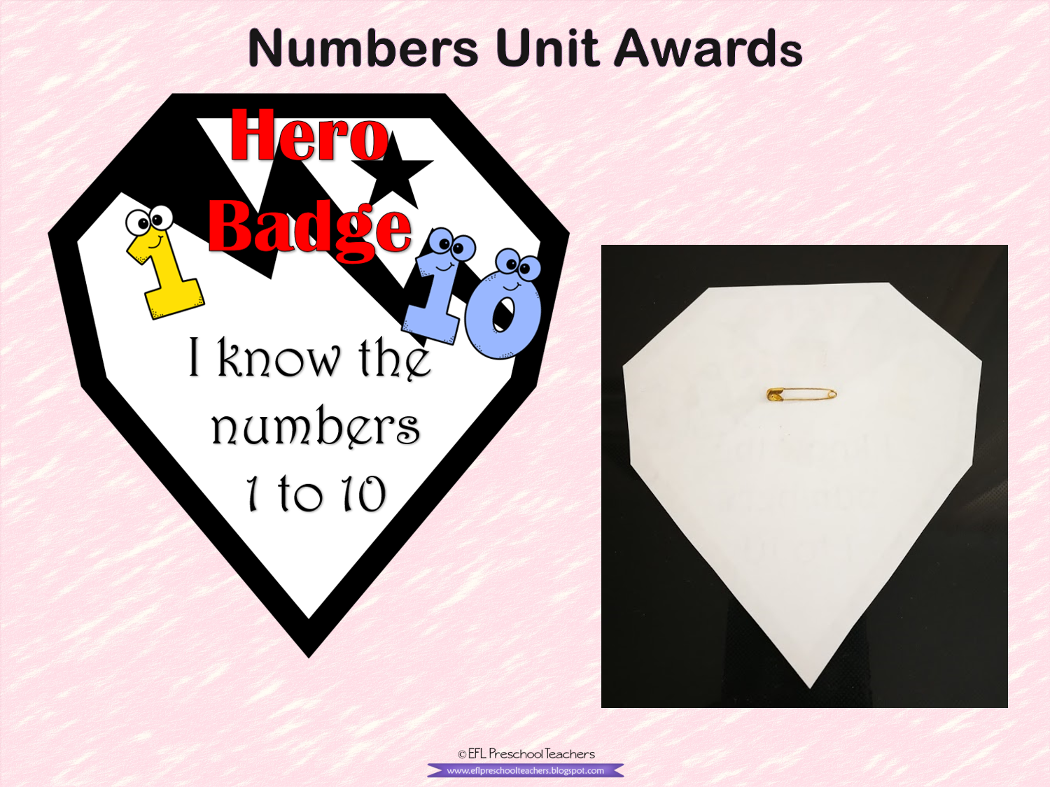 ESL/EFL Preschool Teachers: Numbers Theme awards, crafts, and Holidays ...