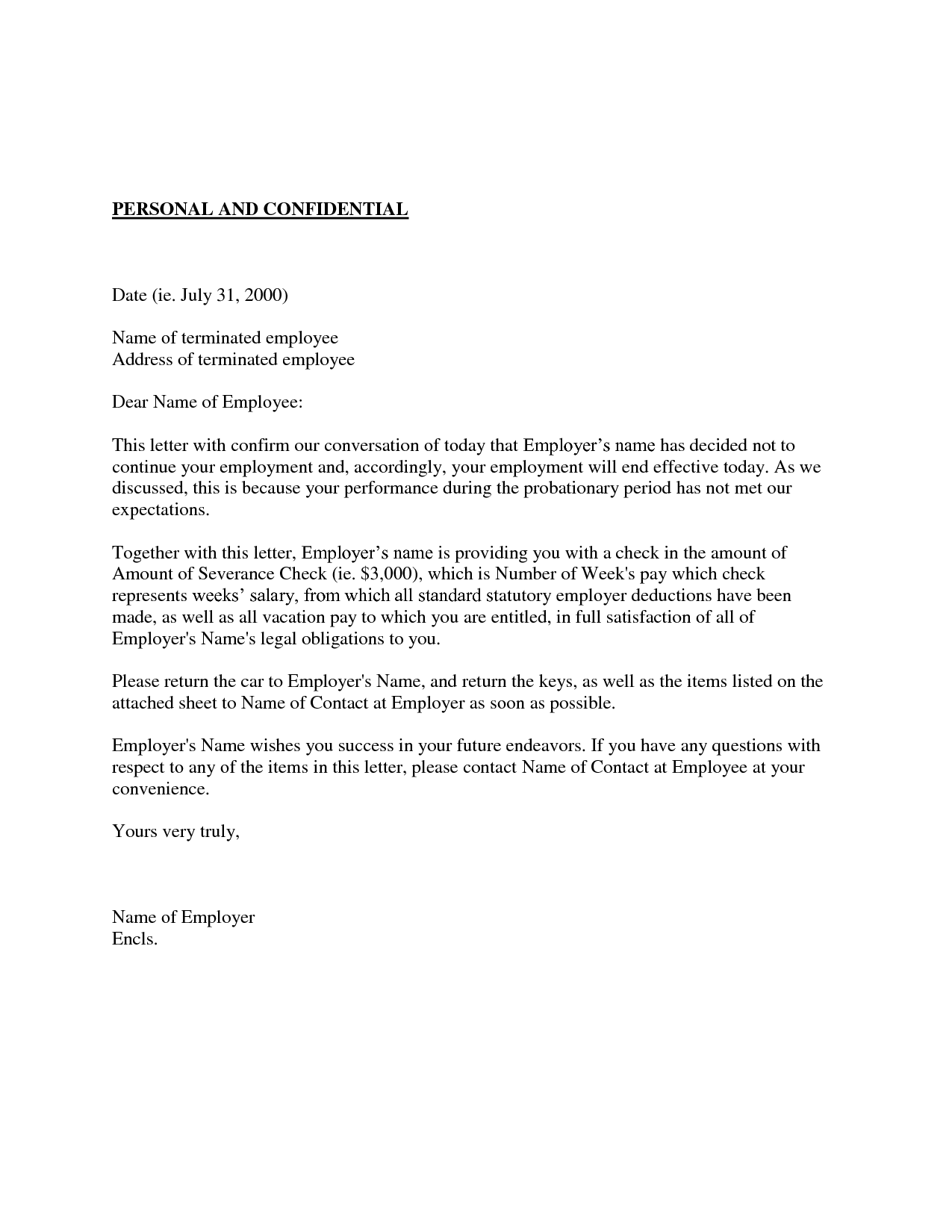 Probation Termination Letter Template Resume Letter probation-termination-letter-template-resume-letter