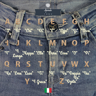 El alfabeto en italiano.