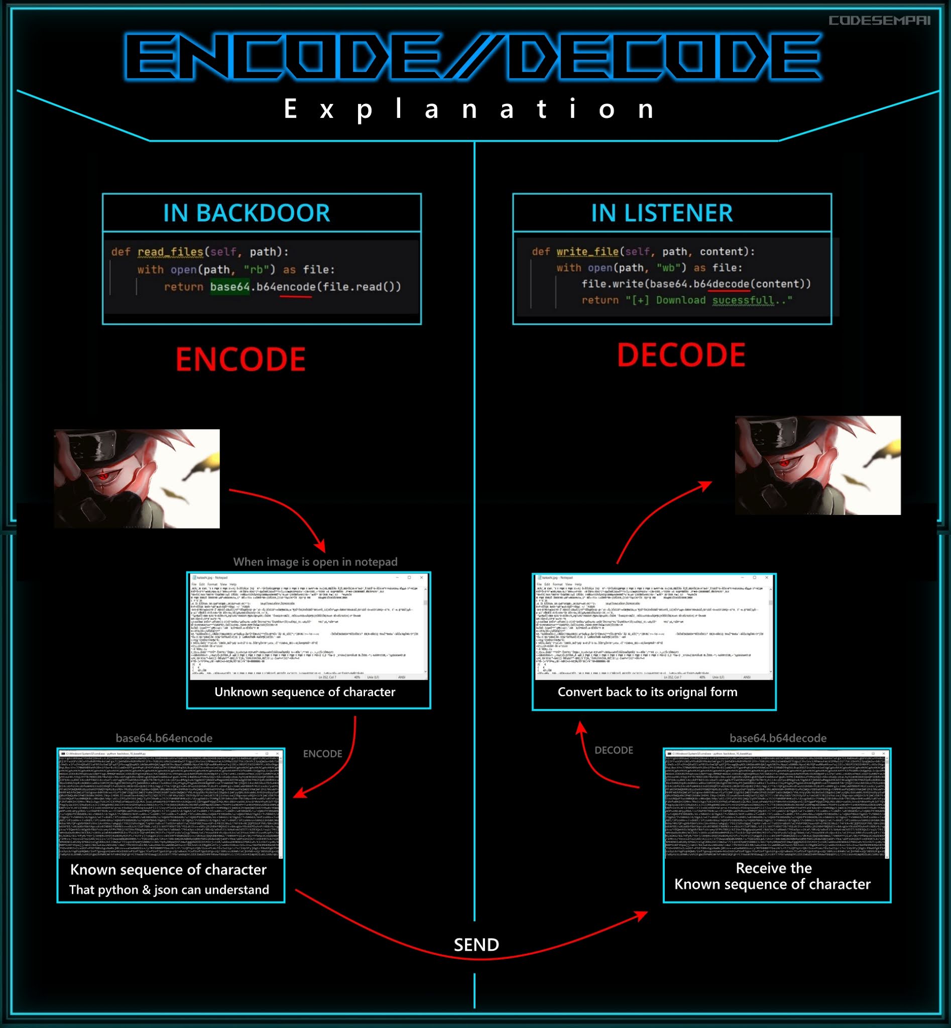 Backdoor 06 : File Download using python | CodeSempai