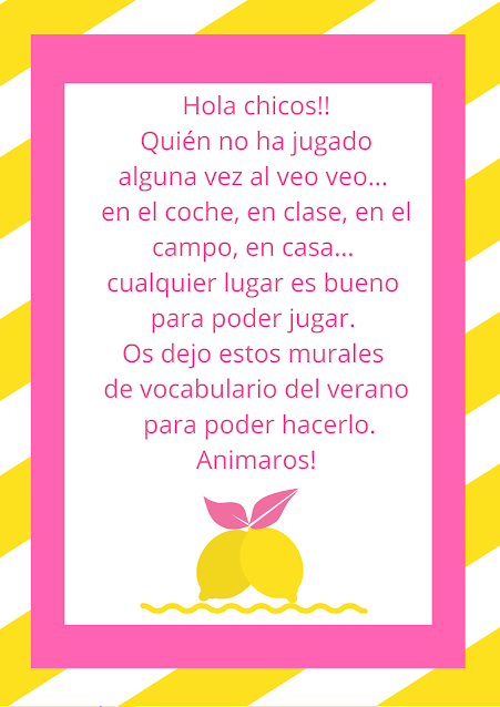 PEZAS DE CORES: JUGUEMOS AL ... VEO VEO DEL VERANO