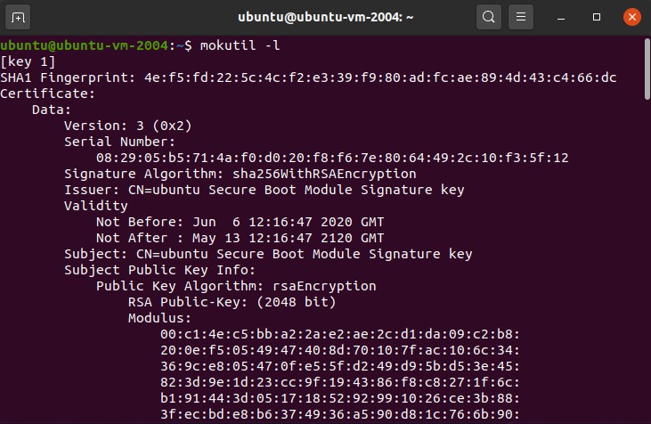 Ubuntu 20.04 その74 - UbuntuとUEFIセキュアブート - kledgeb