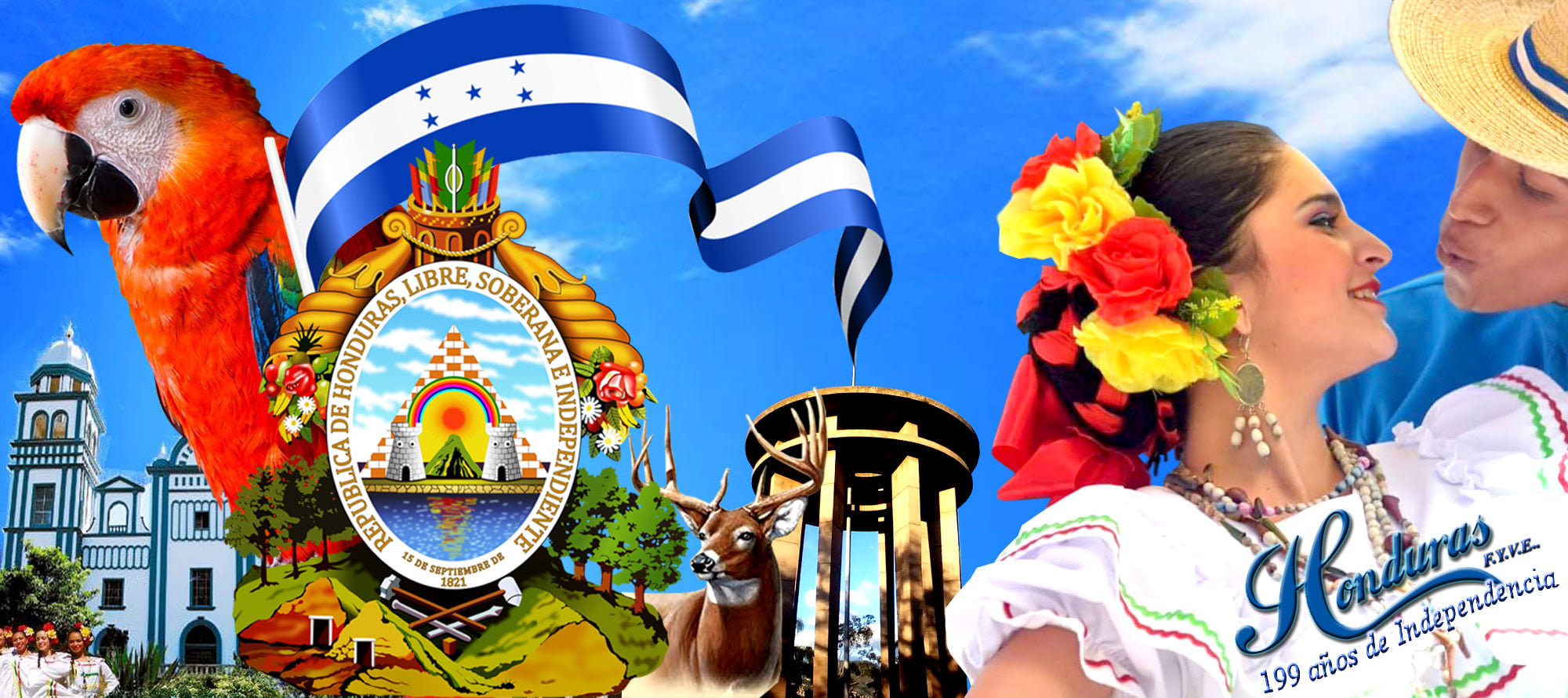 Conociendo a Honduras : infografia de Simbolos Patrios