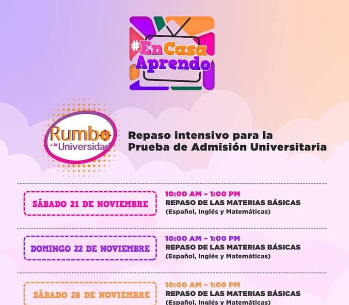 Consejería Profesional: Repaso televisado para la Prueba PAA, College ...