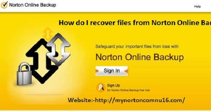 How do I recover files from Norton Online Backup?