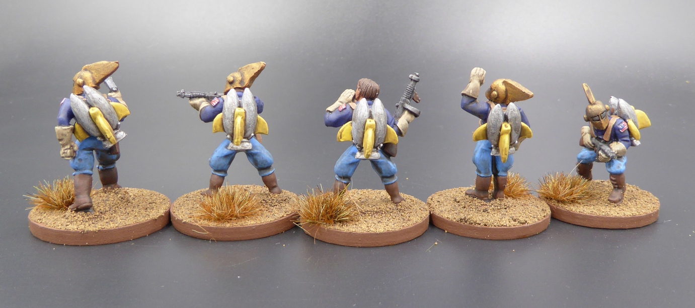 Palouse Wargaming Journal: Pulp Figures - Rocket Corps in 28mm