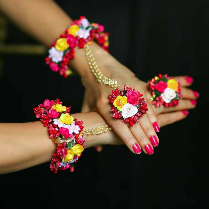 Floral bangles jewellery