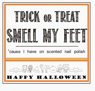 Scatter Sunshine: Halloween "Smell My Feet" Free Printable