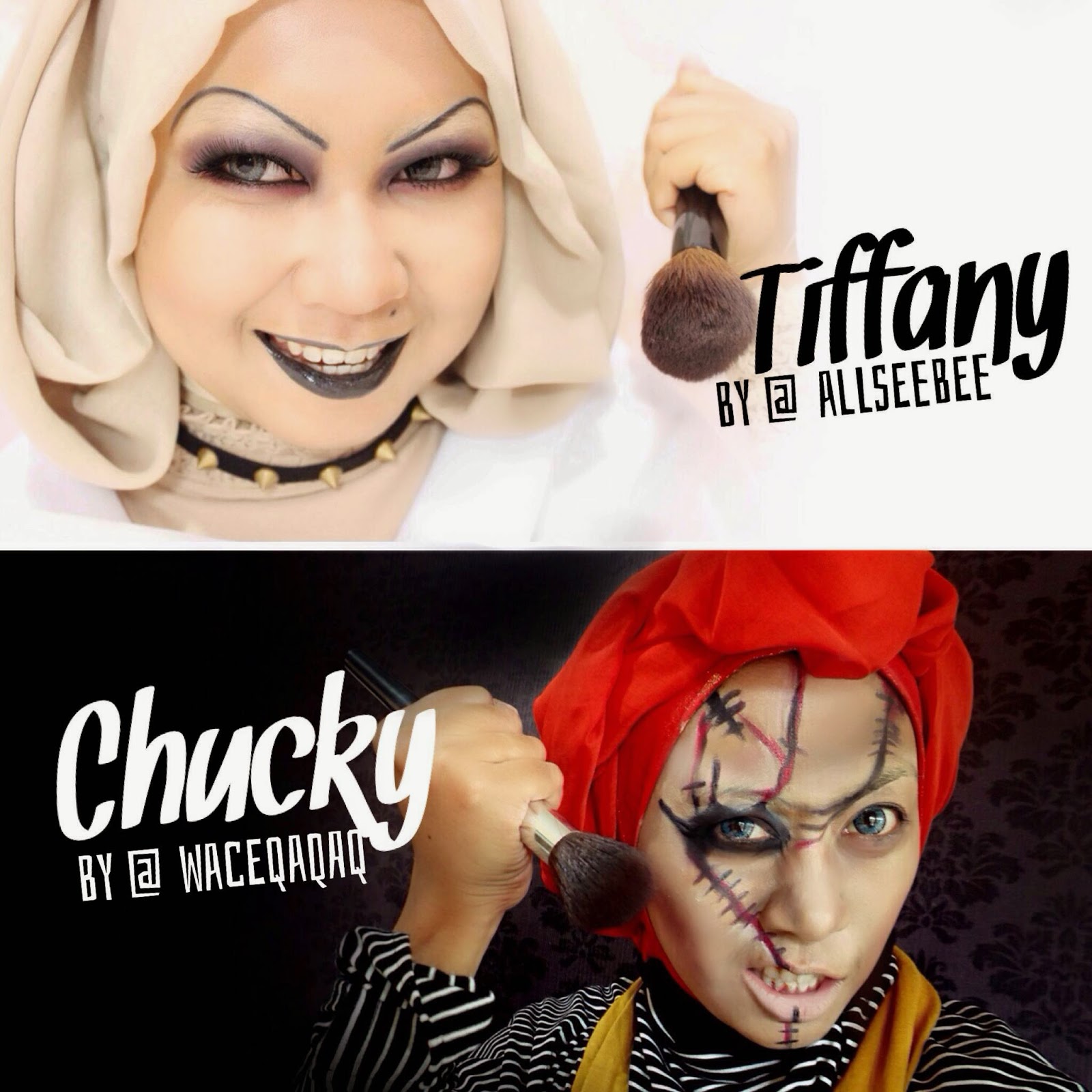 Tiffany - Chucky's Bride Make Up Tutorial