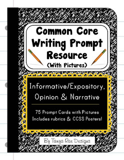 Tanya Rae...: teaches the Common Core Standards with writing prompts.