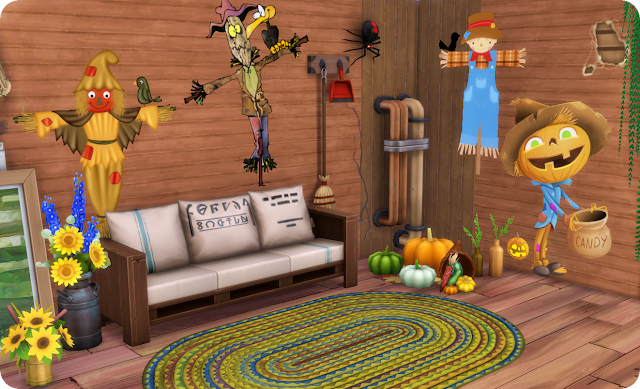 Annett's Sims 4 Welt: Wall Deco - Scarecrow