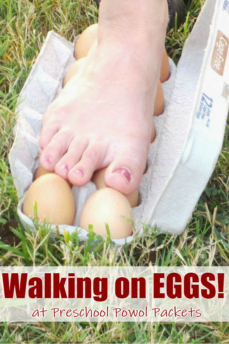 Walking On Eggs Science Experiment! | Preschool Powol Packets