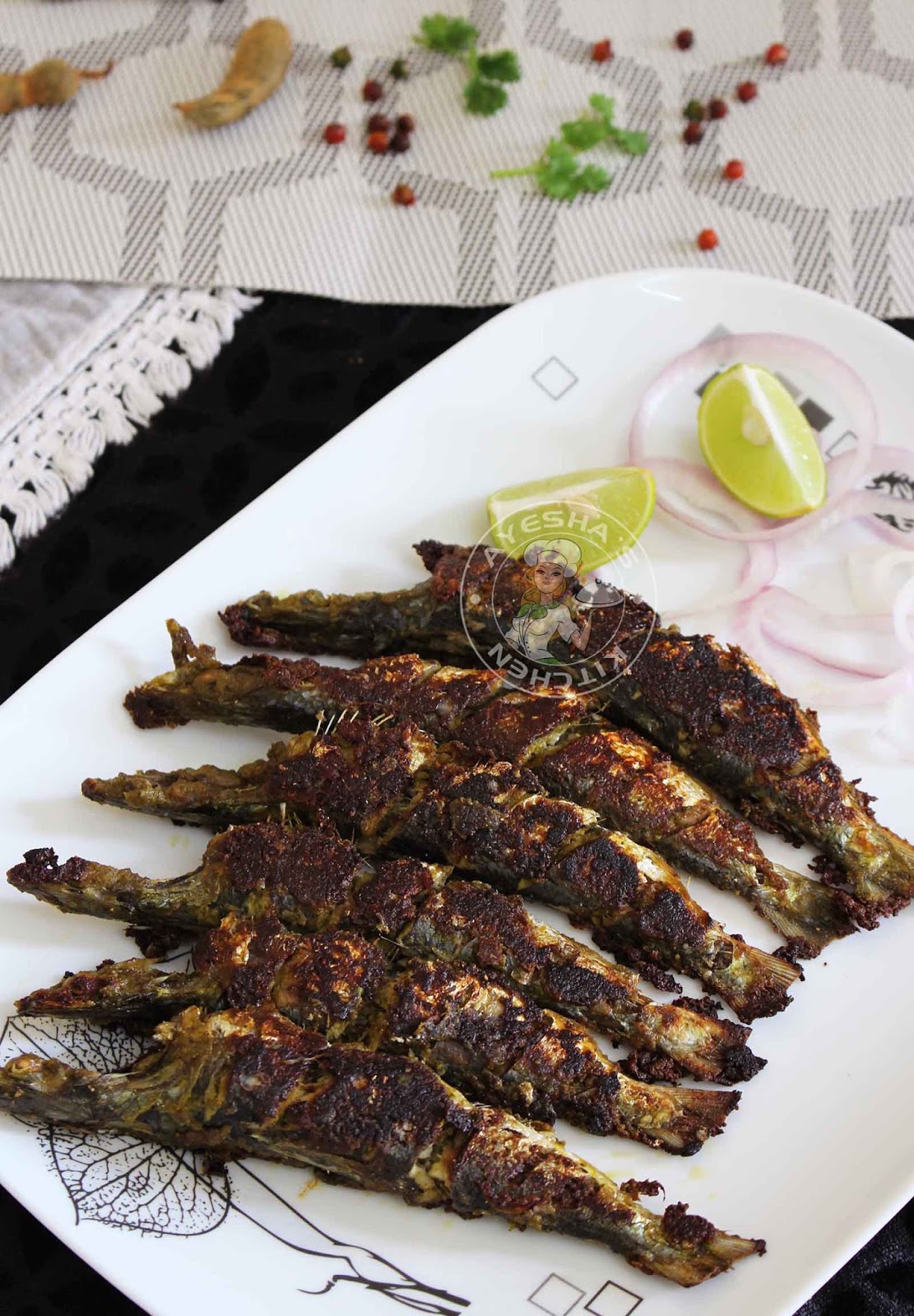 GREEN FISH MASALA FRY - HEALTHY FRIED FISH WITH VERY LESS OIL