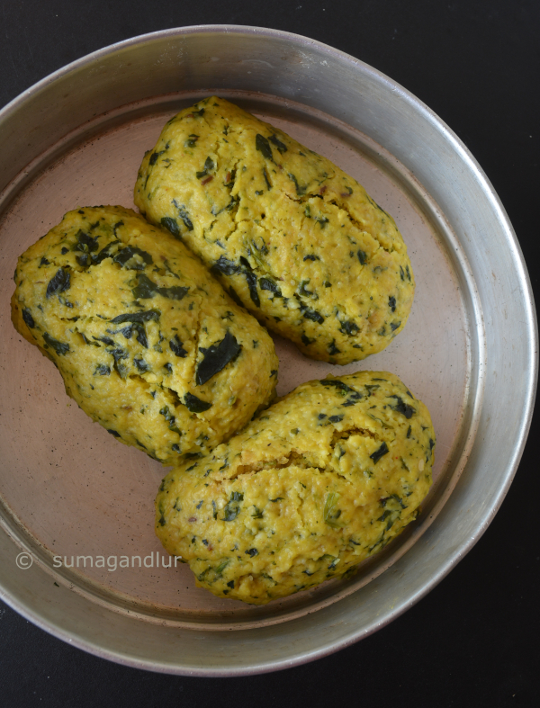 Veggie Platter: Khichdi Muthia