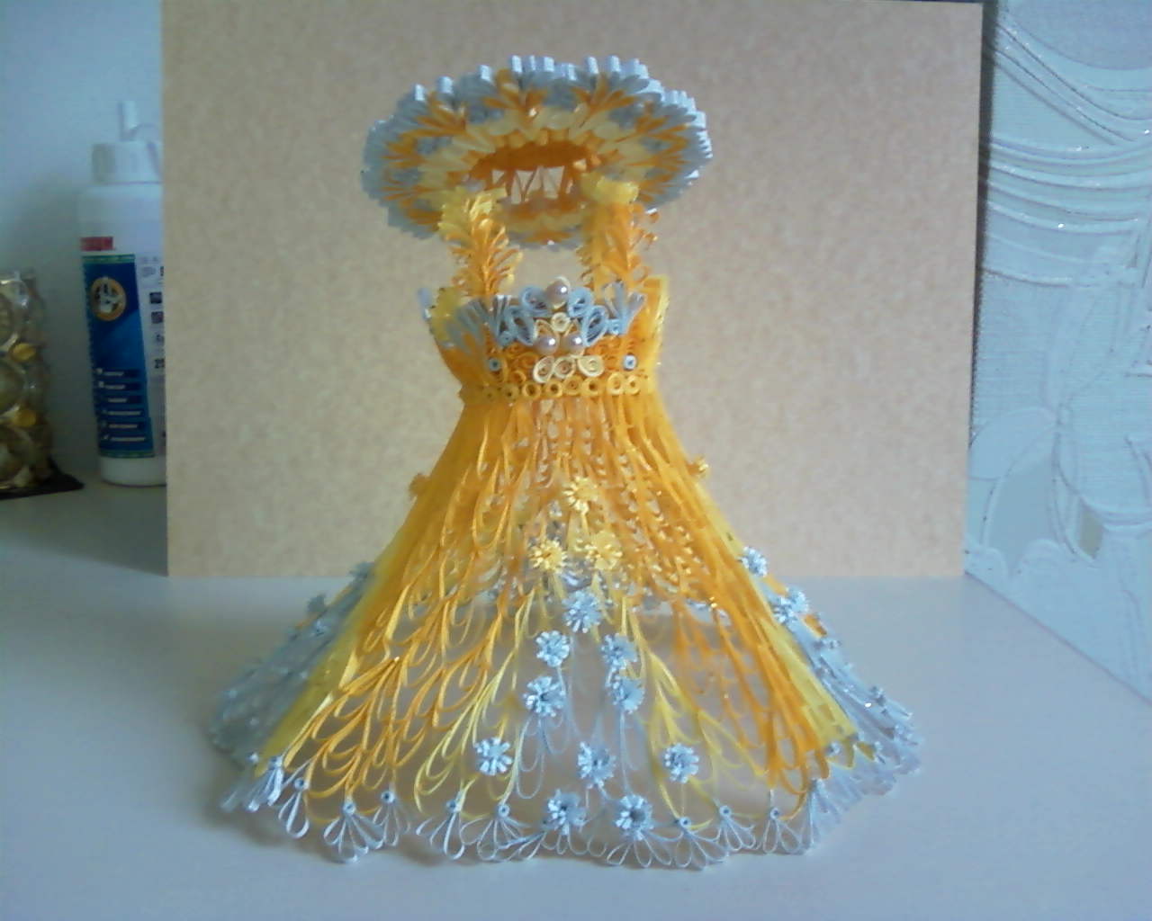 Neli Quilling Art: Qilling dress - 3