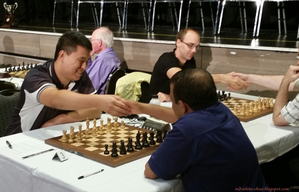 Red and White Chess: 2015 Australia Open Chess Championship Round 1