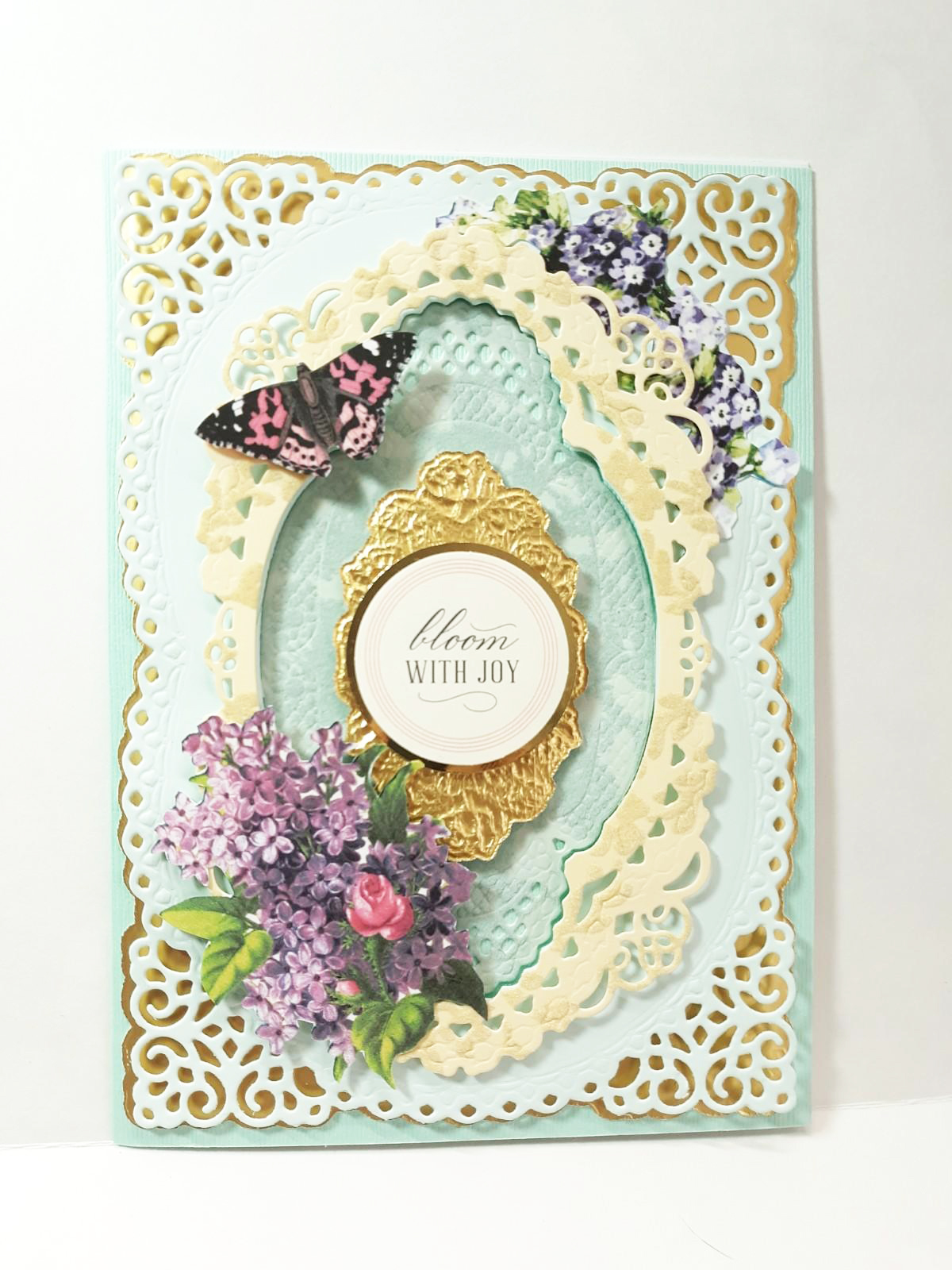 Dust Bunny Gazette: Oblong 3D Concentric Die Cut Cards