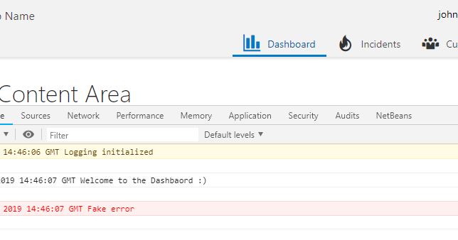 OJET: Logging with js-logger