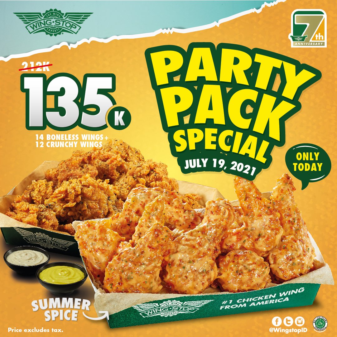 Promo WINGSTOP Terbaru Tuesday Treats.